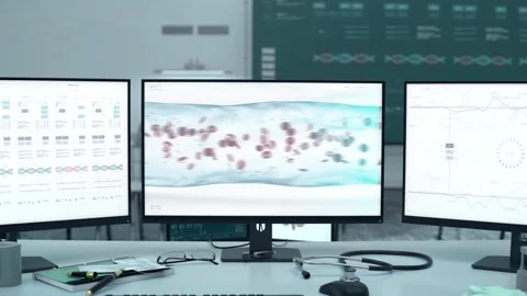 Laboratory analysis of the red blood cel... | Stock Video | Pond5