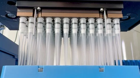 laboratory automated liquid handling sys... | Stock Video | Pond5