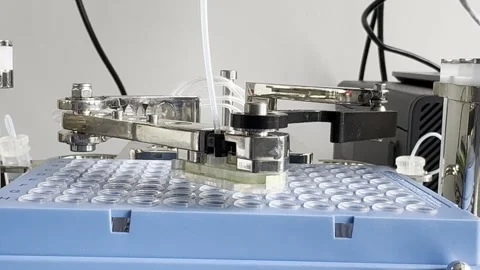 laboratory automated liquid handling sys... | Stock Video | Pond5