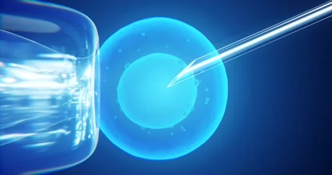 Laboratory procedure with an egg cell, a... | Stock Video | Pond5