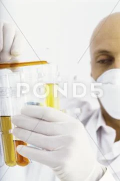 Laboratory Technician Transferring Liquid To Test Tube - Stock Image ...
