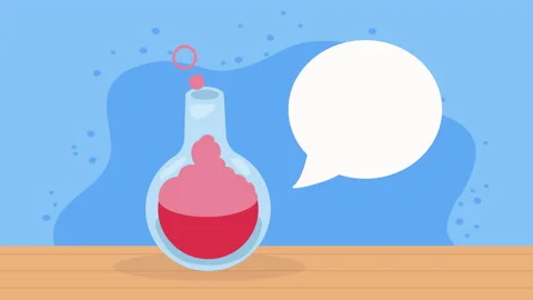 laboratory tube test flask animation | Stock Video | Pond5