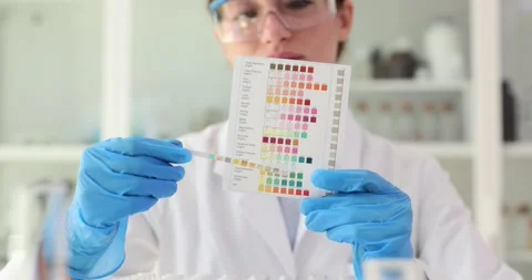 Laboratory worker checks patient test re... | Stock Video | Pond5