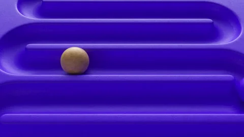 Labyrinth with rolling wooden balls for... | Stock Video | Pond5