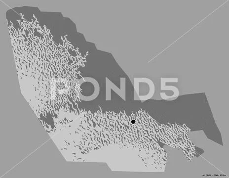 Lac, region of Chad, on solid. Bilevel: Graphic #137190149
