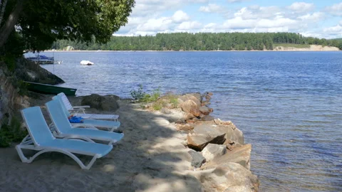 Lac Simon Duhamel Quebec Canada Lakeside... | Stock Video | Pond5