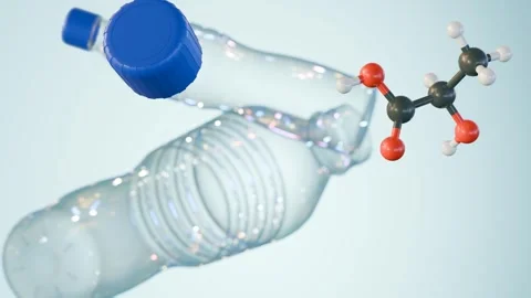 lactic acid molecules float to blue plas... | Stock Video | Pond5