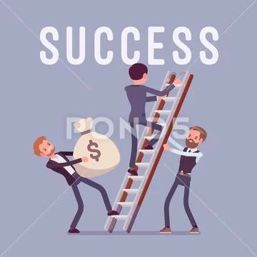 Ladder to success: Vector, Graphic, Illustration #117478933