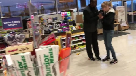 Lady Goes Crazy After Shoplifting, Hills... | Stock Video | Pond5