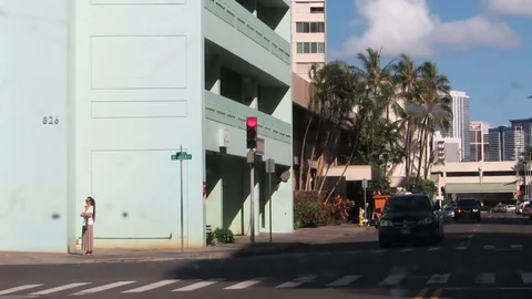 Woman Waiting Traffic Light Stock Videos – Royalty-Free HD & 4K Videos