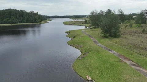 Lagoi Bay Beach, the most hit tourist at... | Stock Video | Pond5