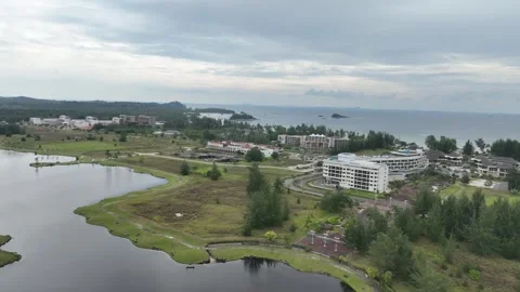 Lagoi Bay, a popular and trendy tourist ... | Stock Video | Pond5