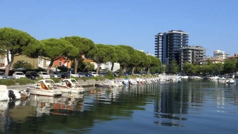 Lagoon of Grado, Water canal waterway in... | Stock Video | Pond5
