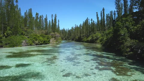 The laguna and its crystal clear water f... | Stock Video | Pond5