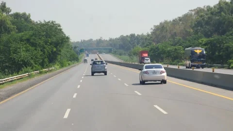 Lahore To Islamabad M2 Motorway Driving ... | Stock Video | Pond5