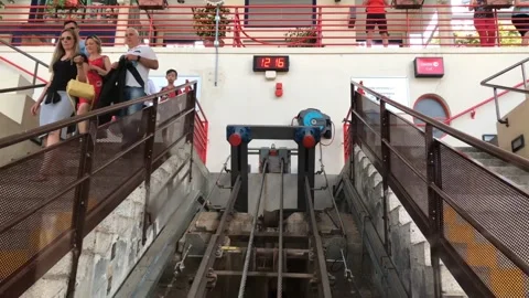 Lake Como Funicular leaving top station | Stock Video | Pond5