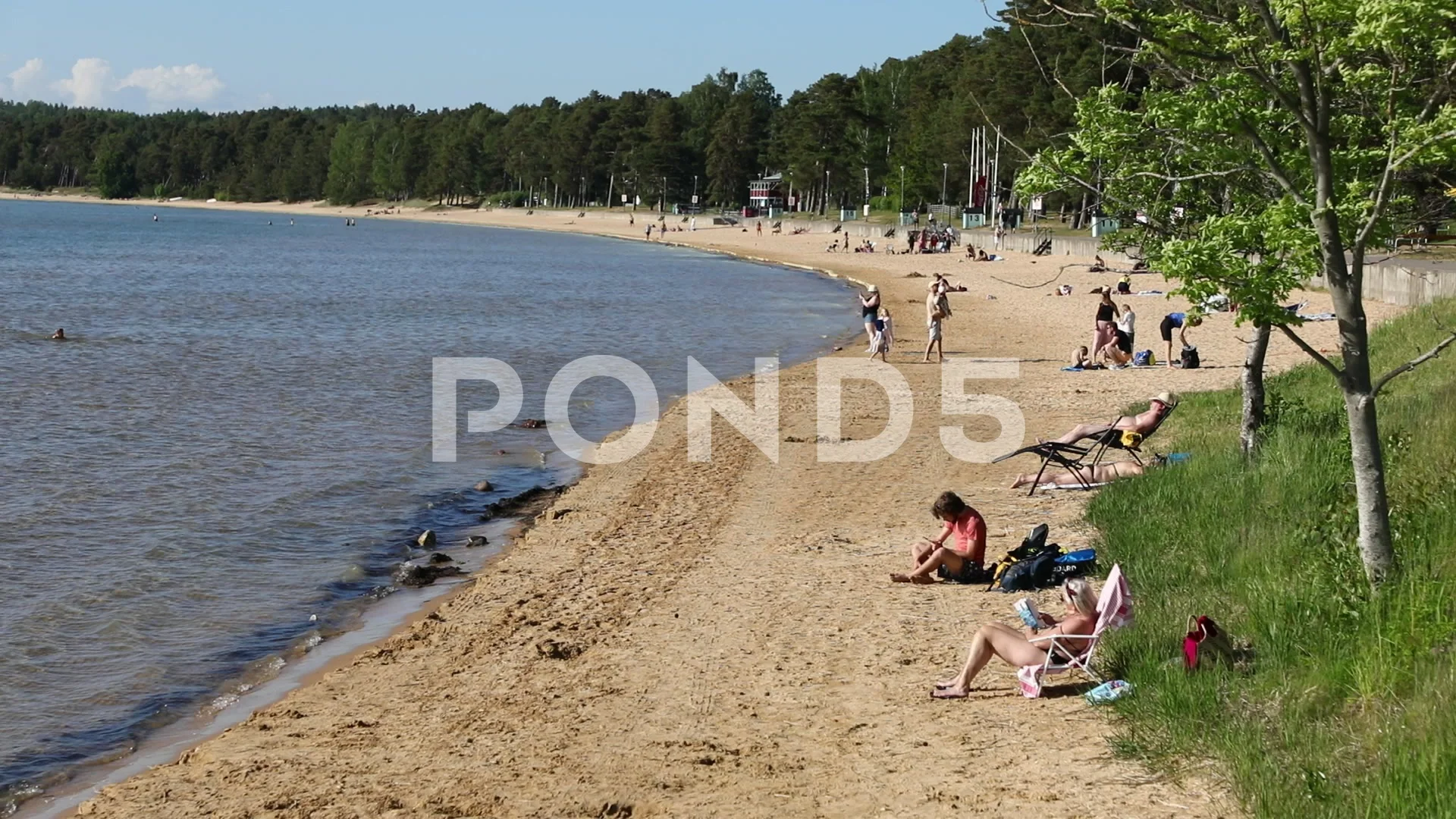 Waterfall Lake Vattern Sweden