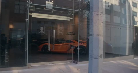 Lamborghini Car Dealership Exterior, Lam... | Stock Video | Pond5