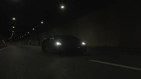 lamborghini Gallardo night rolling 4k | Stock Video | Pond5