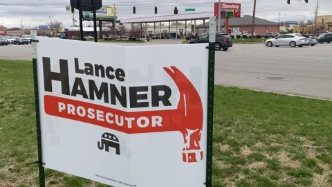 Lance Hamner Prosecutor Signage | Stock Video | Pond5
