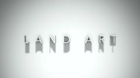 Land Art 3D title animation with shadows... | Stock Video | Pond5