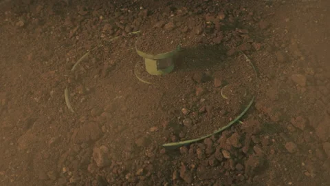 Land Mine Buried In Ground With Dust Blo... | Stock Video | Pond5