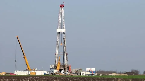 Oil Rig Land Stock Footage ~ Royalty Free Stock Videos | Pond5