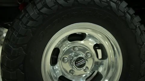 land rover defender wheel classic moss g... | Stock Video | Pond5