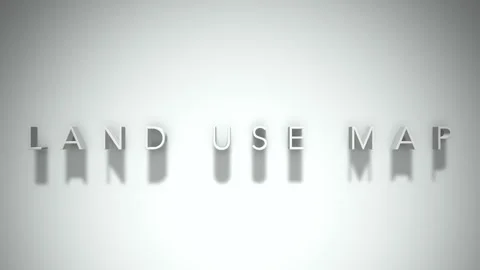 land use map 3D title animation white te... | Stock Video | Pond5