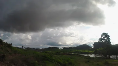 The landscape of Equatorial Africa. Movi... | Stock Video | Pond5