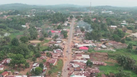Landscape of Tubmanburg in Bomi County, ... | Stock Video | Pond5