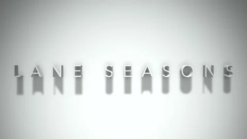 lane seasons 3D title animation white te... | Stock Video | Pond5