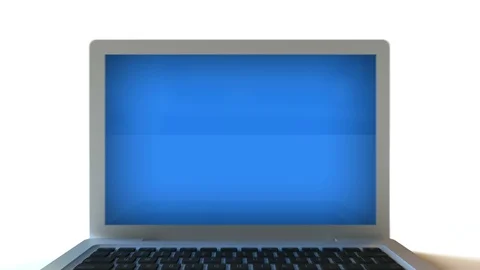 Opening Laptop Animation Stock Video Footage | Royalty Free Opening ...
