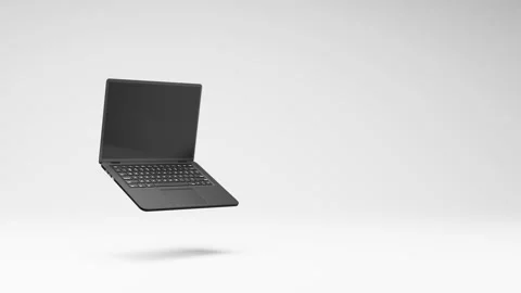 Laptop Computer Spinning on Studio Light... | Stock Video | Pond5