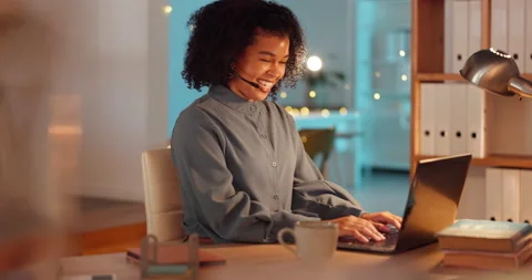 Laptop, customer service and remote work... | Stock Video | Pond5