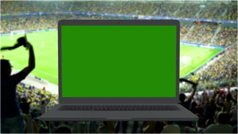 Green Screen Background Stadium Football Stock Video Footage | Royalty ...