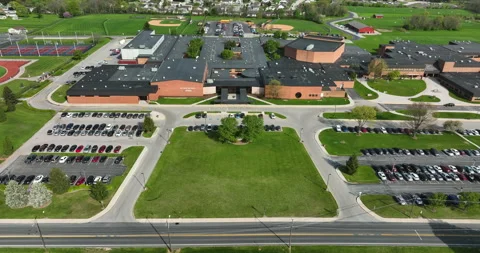 Large American school building campus. P... | Stock Video | Pond5