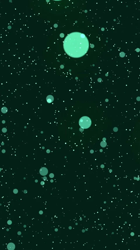 Large and small green round particles v... | Stock Video | Pond5
