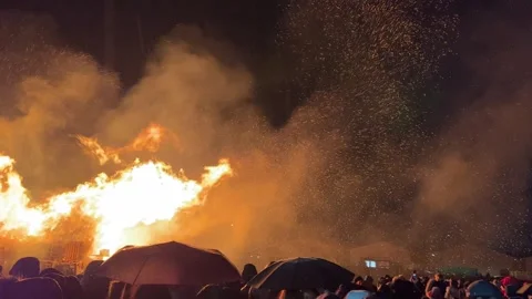 Guy Fawkes Bonfire Stock Video Footage | Royalty Free Guy Fawkes ...
