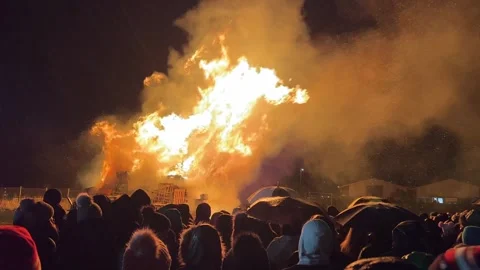Guy Fawkes Bonfire Stock Video Footage | Royalty Free Guy Fawkes ...