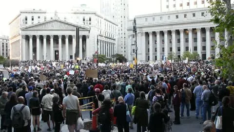 Large Crowd of Protesters | Stock Video | Pond5