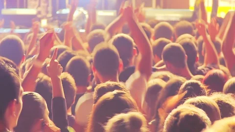 Large crowd of young people dancing at t... | Stock Video | Pond5
