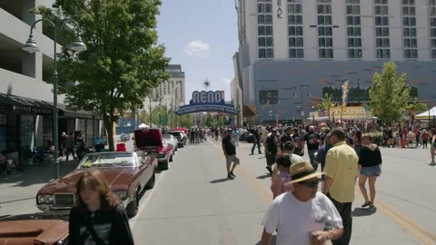 Large Crowds at the Classic Car Show Hot... | Stock Video | Pond5