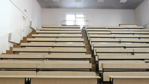 Large empty lecture hall theatre. | Stock Video | Pond5