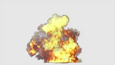 Large explosion front view on transparen... | Stock Video | Pond5