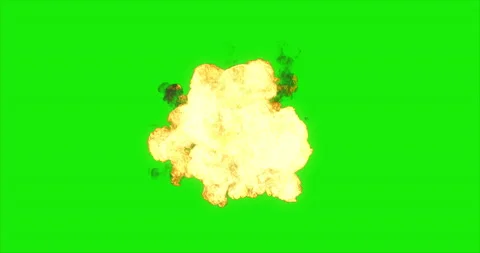 Large Explosion isolated, upper view, Gr... | Stock Video | Pond5