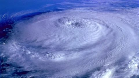 Large hurricane storm in the ocean loopi... | Stock Video | Pond5