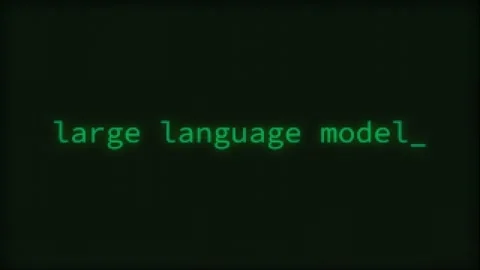 Large Language Model, Typing Text, Retro... | Stock Video | Pond5
