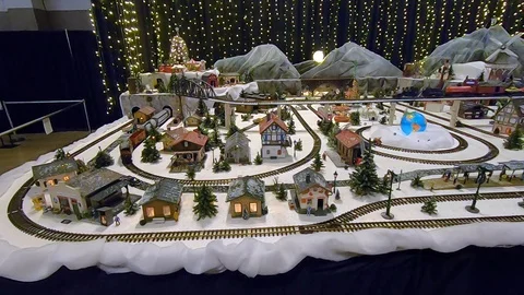 Large Layout for HO Model Train set; lay... | Stock Video | Pond5