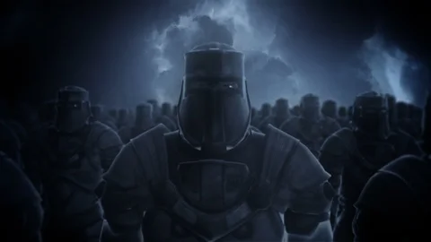 Large Medieval Army Ready for War | Stock Video | Pond5